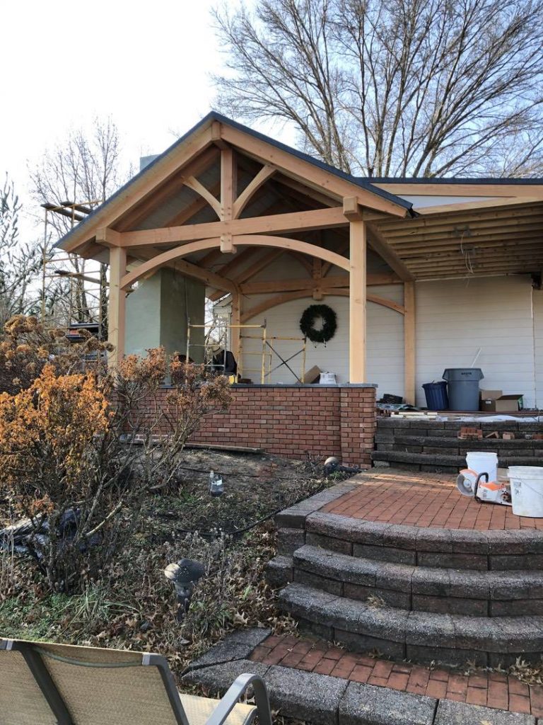 Under Construction: Timber Frame Terrace – Ralph C. Fey, AIA Architects PC